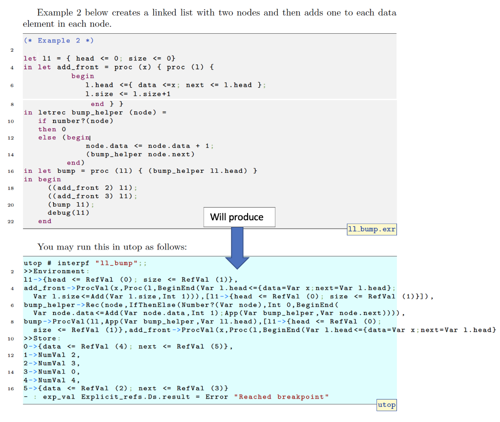 Solved OCAML EXPLICIT REFERENCE AND MUTABLE FIELDS | Chegg.com
