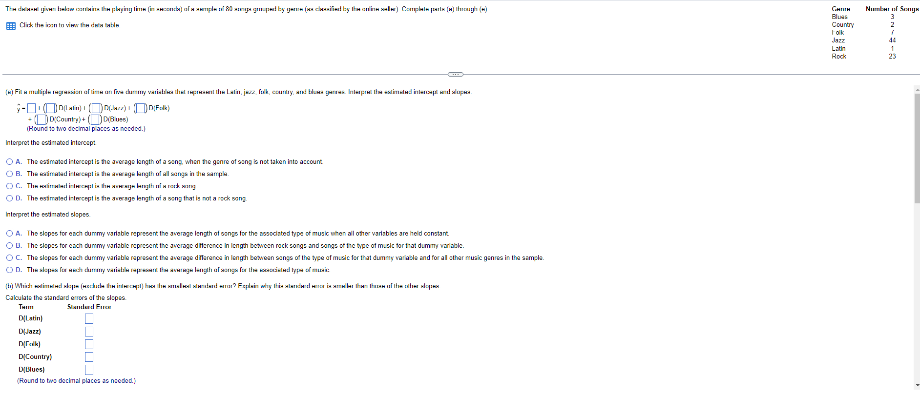 Solved The dataset given below contains the playing time (in | Chegg.com