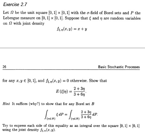 Solved Let Ω be the unit square [0,1]×[0,1] with the σ-field | Chegg.com