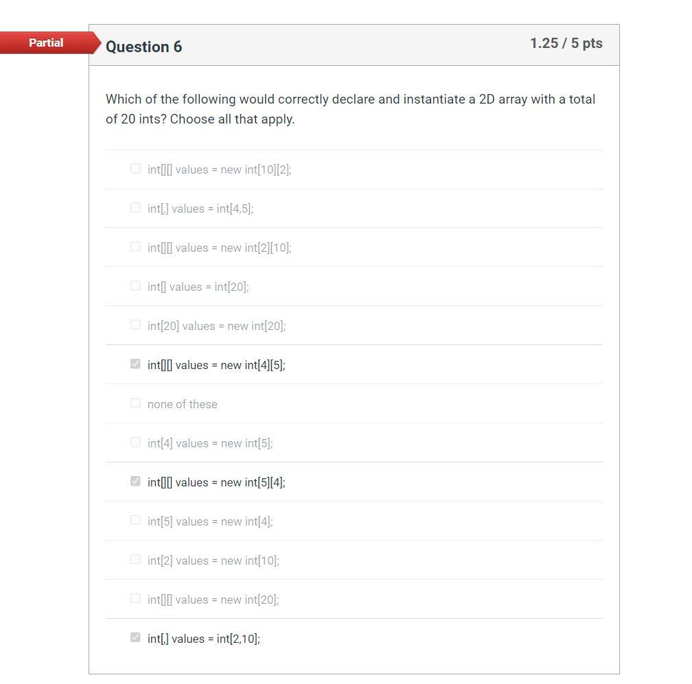 Solved Which of the following would correctly declare and | Chegg.com