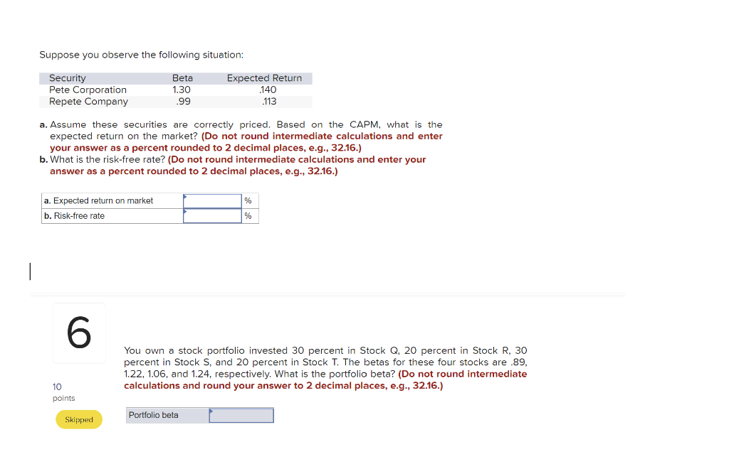 Solved Suppose you observe the following situation: a. | Chegg.com