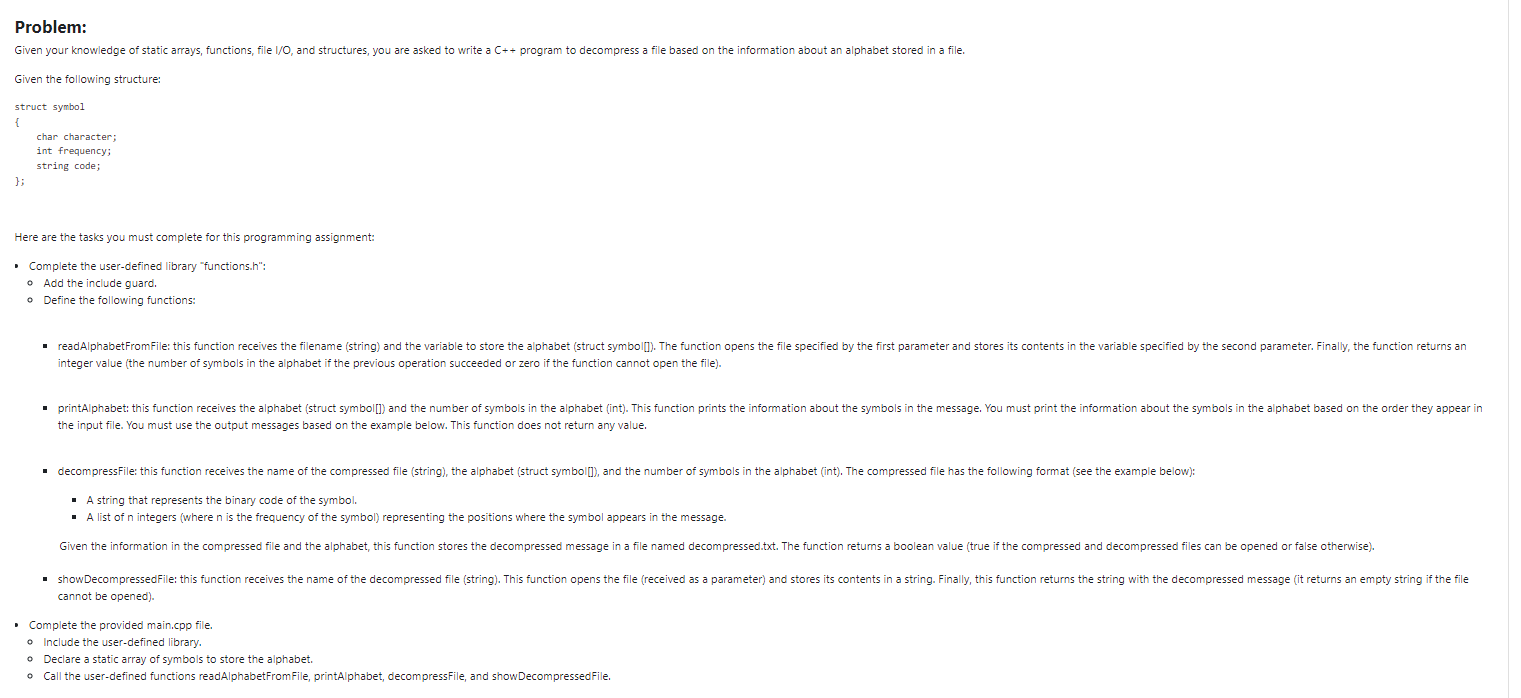 Solved Problem: Given your knowledge of static arrays, | Chegg.com
