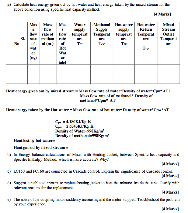 3. In the given mixer with heating jacket model, | Chegg.com
