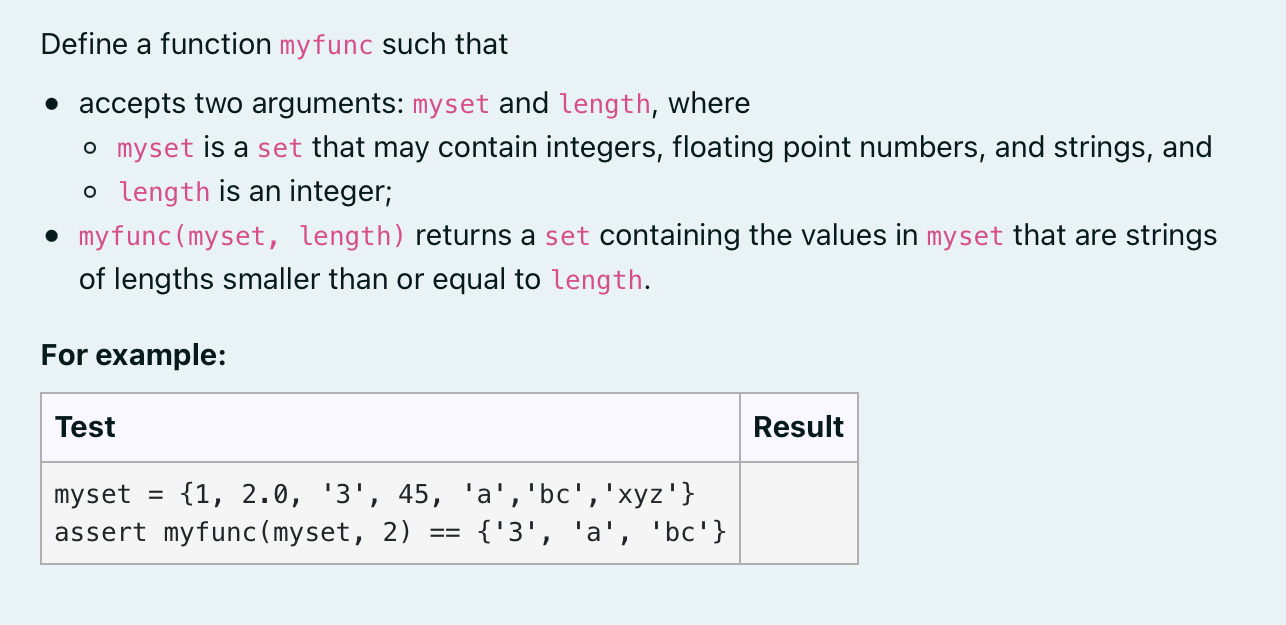 Solved Define a function my func such that • accepts two | Chegg.com