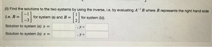 Solved (1 point) Consider the following two systems -x-2y | Chegg.com