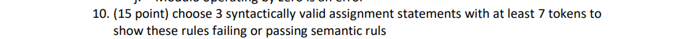 Solved 4. (20 points) Develop a Parser class: Code 10 | Chegg.com