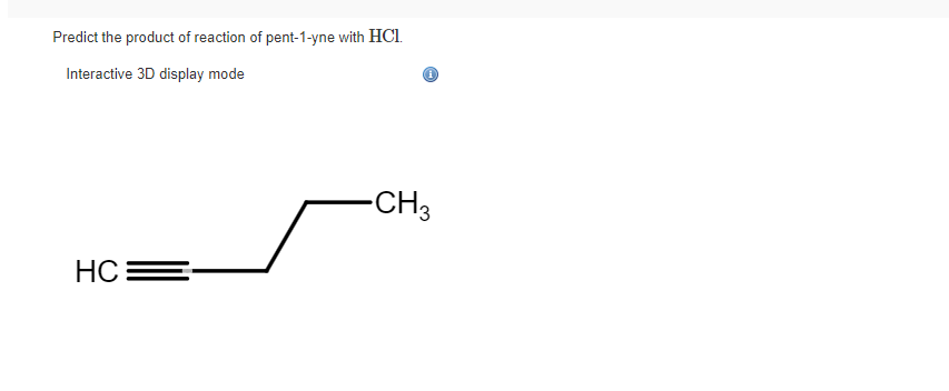 Solved Predict the product of reaction of pent-1-yne with | Chegg.com
