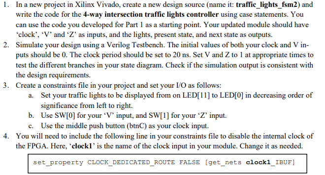 This is my working Xlinx Vivado code for a 3 way | Chegg.com
