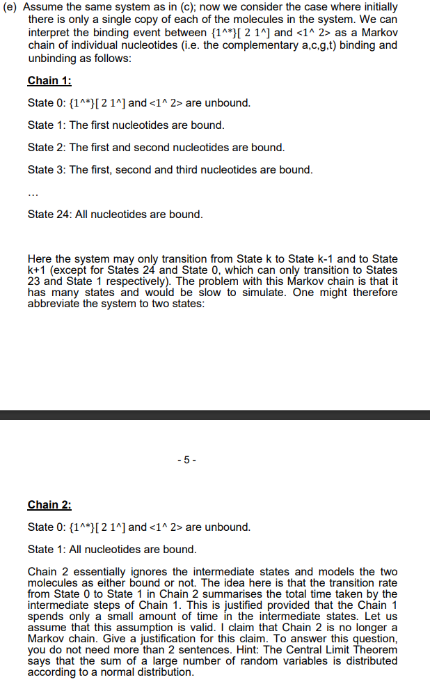 (e) Assume the same system as in (c); now we consider | Chegg.com