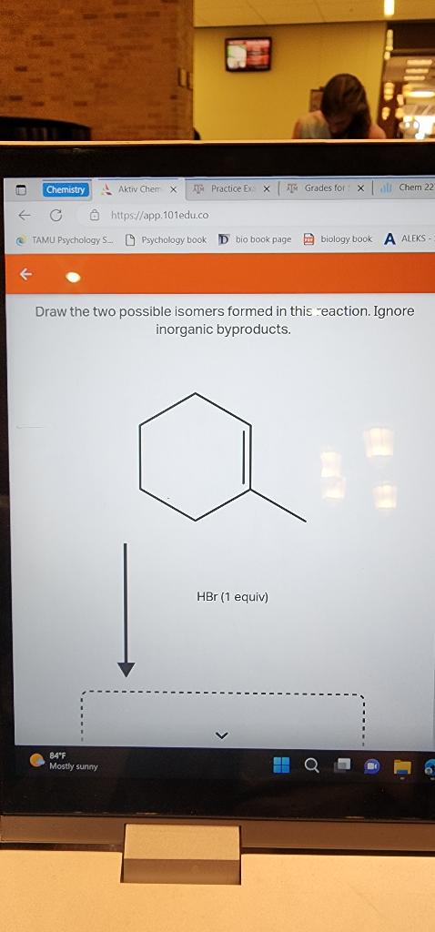 Solved Draw The Two Possible Isomers Formed In This