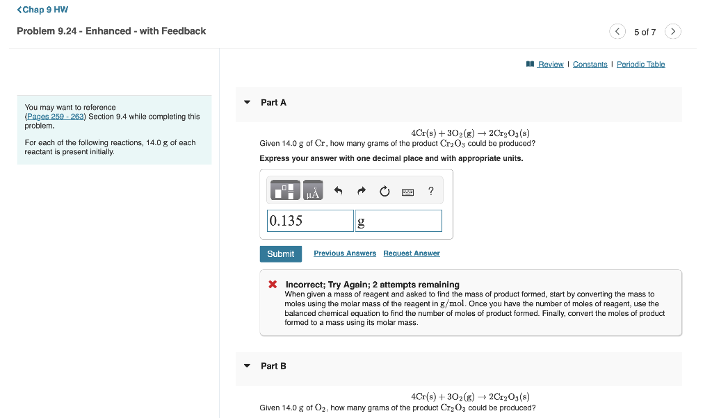 Solved MA Review | Constants Periodic Table Part A You may | Chegg.com