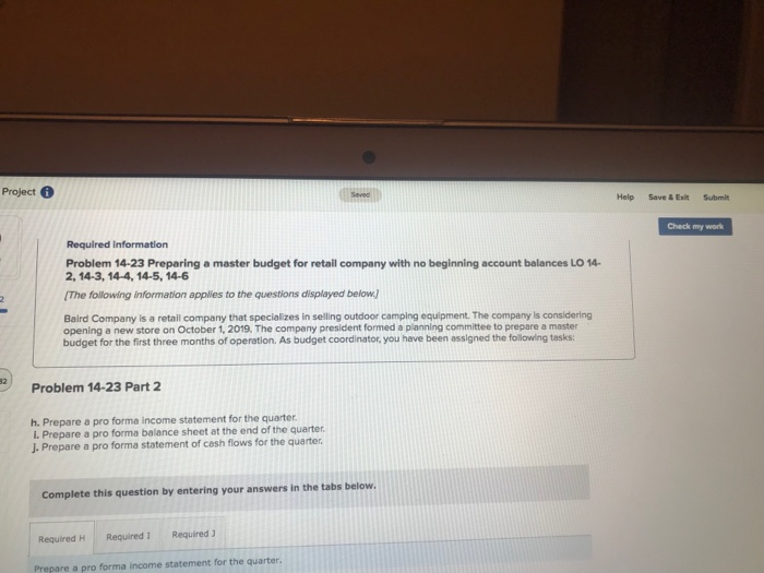 Solved Project Help Save & Exit Submit Check my work | Chegg.com