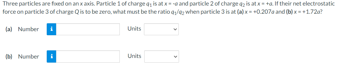 Solved Three particles are fixed on an x ﻿axis. Particle 1 | Chegg.com