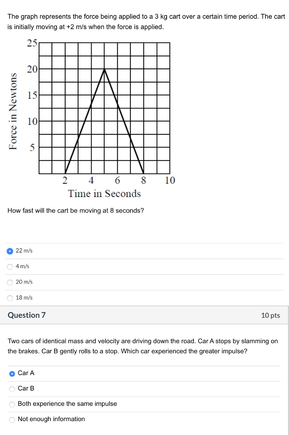 Solved for the first is not Car A and the second one is not | Chegg.com