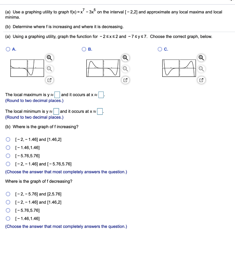 Solved (a) Use a graphing utility to graph f(x)=x²-3x on the | Chegg.com