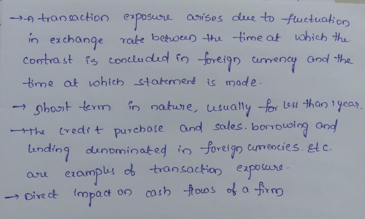 Solved 4) Exposure Exposure refers to the degree to which a | Chegg.com
