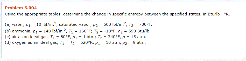 Solved Problem 6.004 Using the appropriate tables, determine | Chegg.com