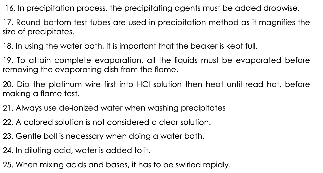 Solved 16. In precipitation process, the precipitating | Chegg.com