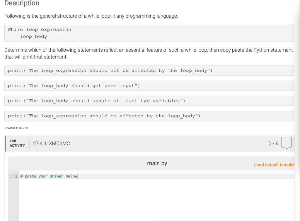 Solved Description Following is the general structure of a | Chegg.com