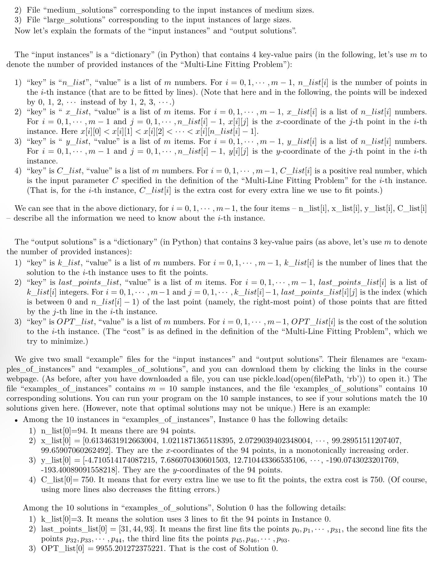Solved Fig. 2. Two lines that fit 12 points. problem is | Chegg.com