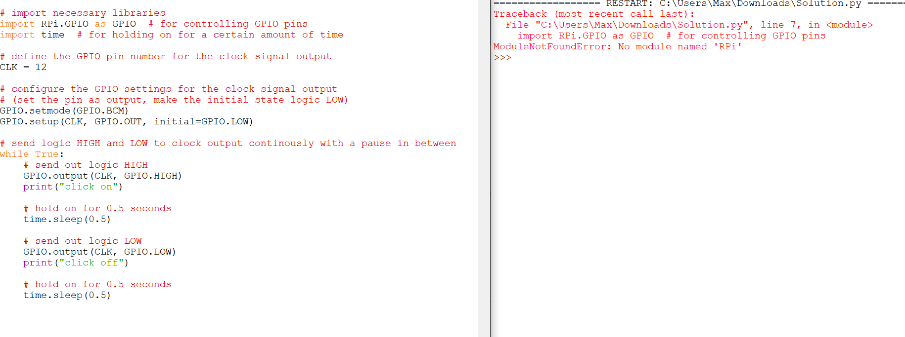 Solved ==== === # import necessary libraries import RPi.GPIO | Chegg.com