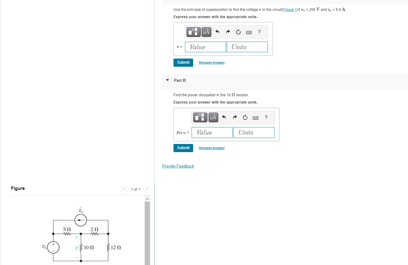Solved Use the principle of superposition to find the | Chegg.com
