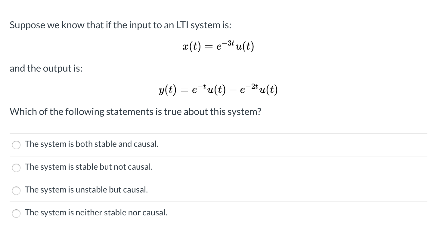 Solved Determine the Region of Convergence (ROC) of the | Chegg.com