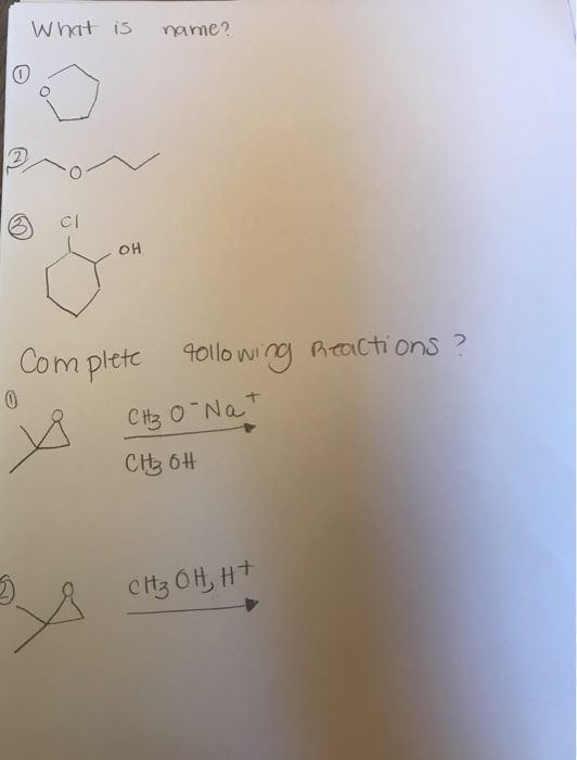 Solved What is name? Complete following reactions? | Chegg.com Solved What is name? Complete following reactions? | Chegg.com