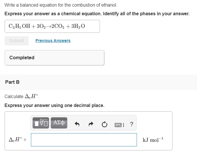 Solved Write a balanced equation for the combustion of | Chegg.com