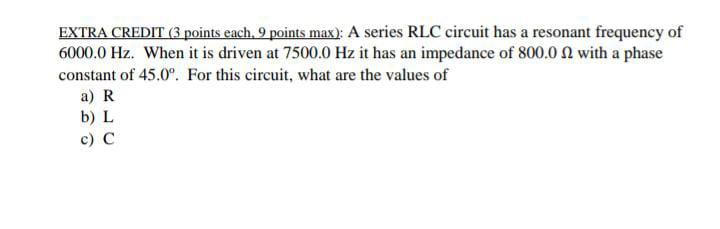 Solved EXTRA CREDIT (3 points each, 9 points max): A series | Chegg.com