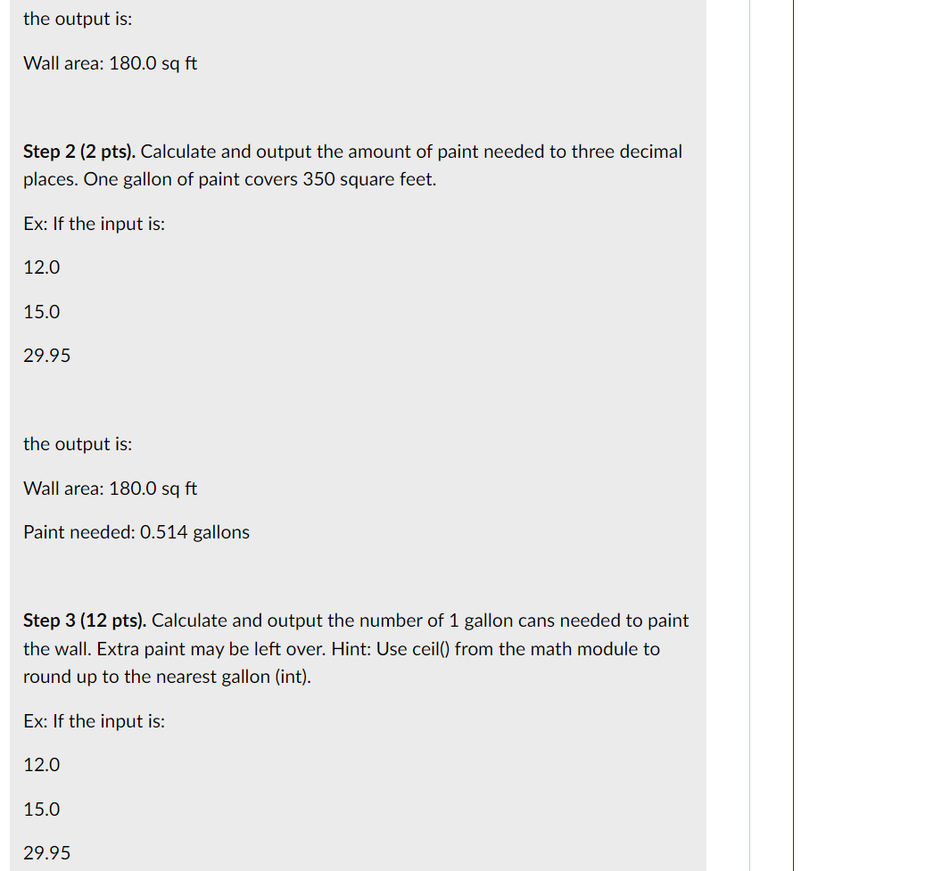 Solved Program Specifications Write a program to calculate | Chegg.com