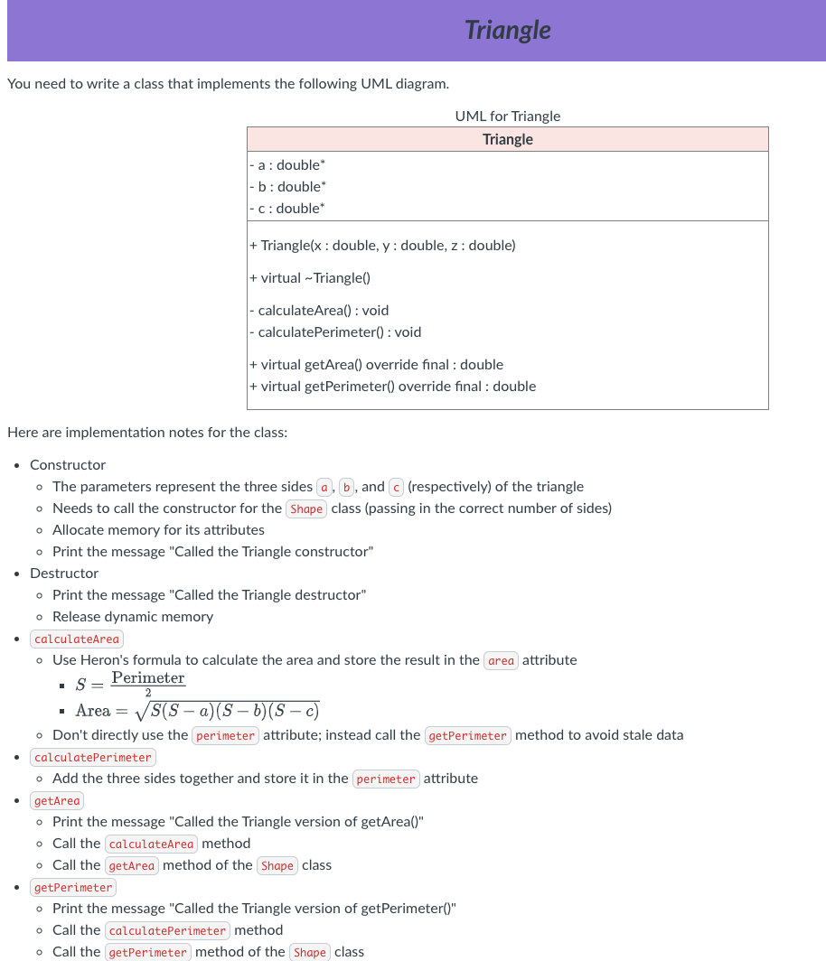 Solved Polymorphic Shapes In this lab activity, you are | Chegg.com