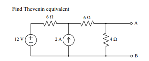 Solved Find Thevenin equivalent | Chegg.com