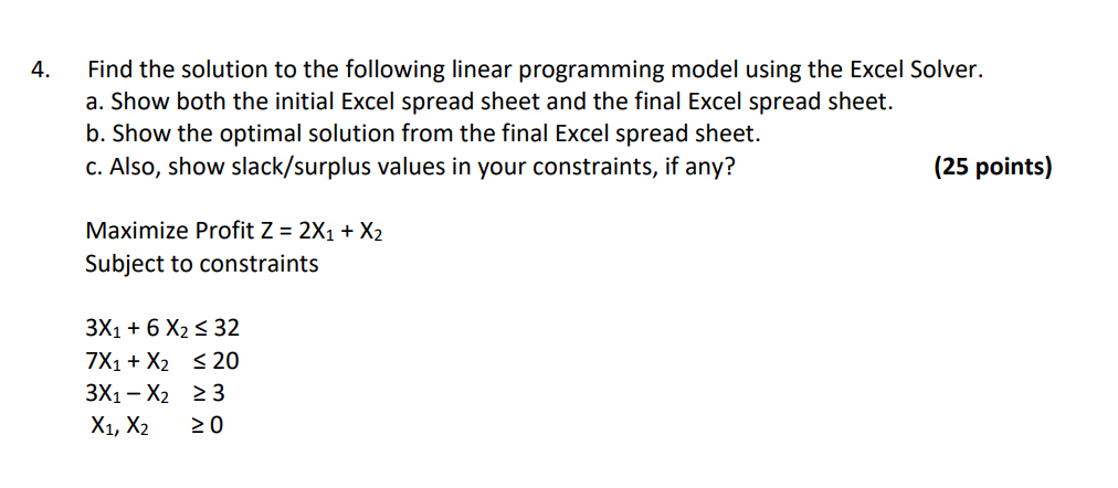 Solved Find the solution to the following linear programming | Chegg.com