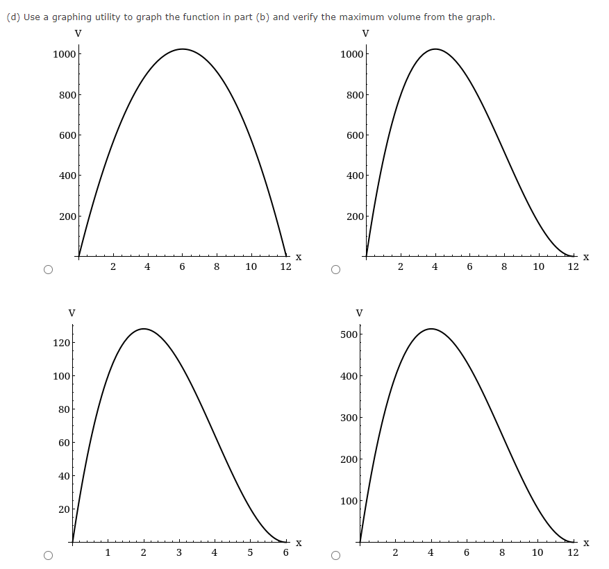 Solved An open box of maximum volume is to be made from a | Chegg.com