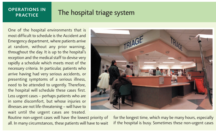 Solved OPERATIONS IN PRACTICE The hospital triage system | Chegg.com