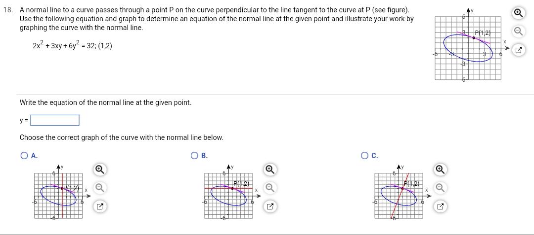 Solved A normal line to a curve passes through a point P on | Chegg.com