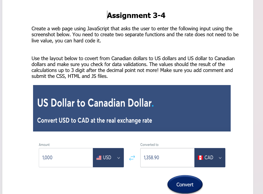 Solved Create a web page using JavaScript that asks the user | Chegg.com