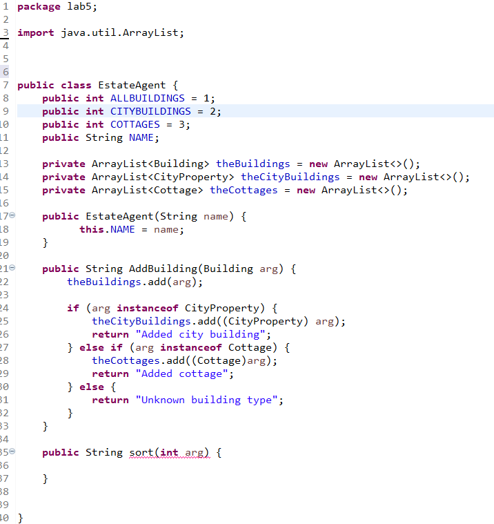 Solved Hi, I need help with 4 simple and short methods so my | Chegg.com