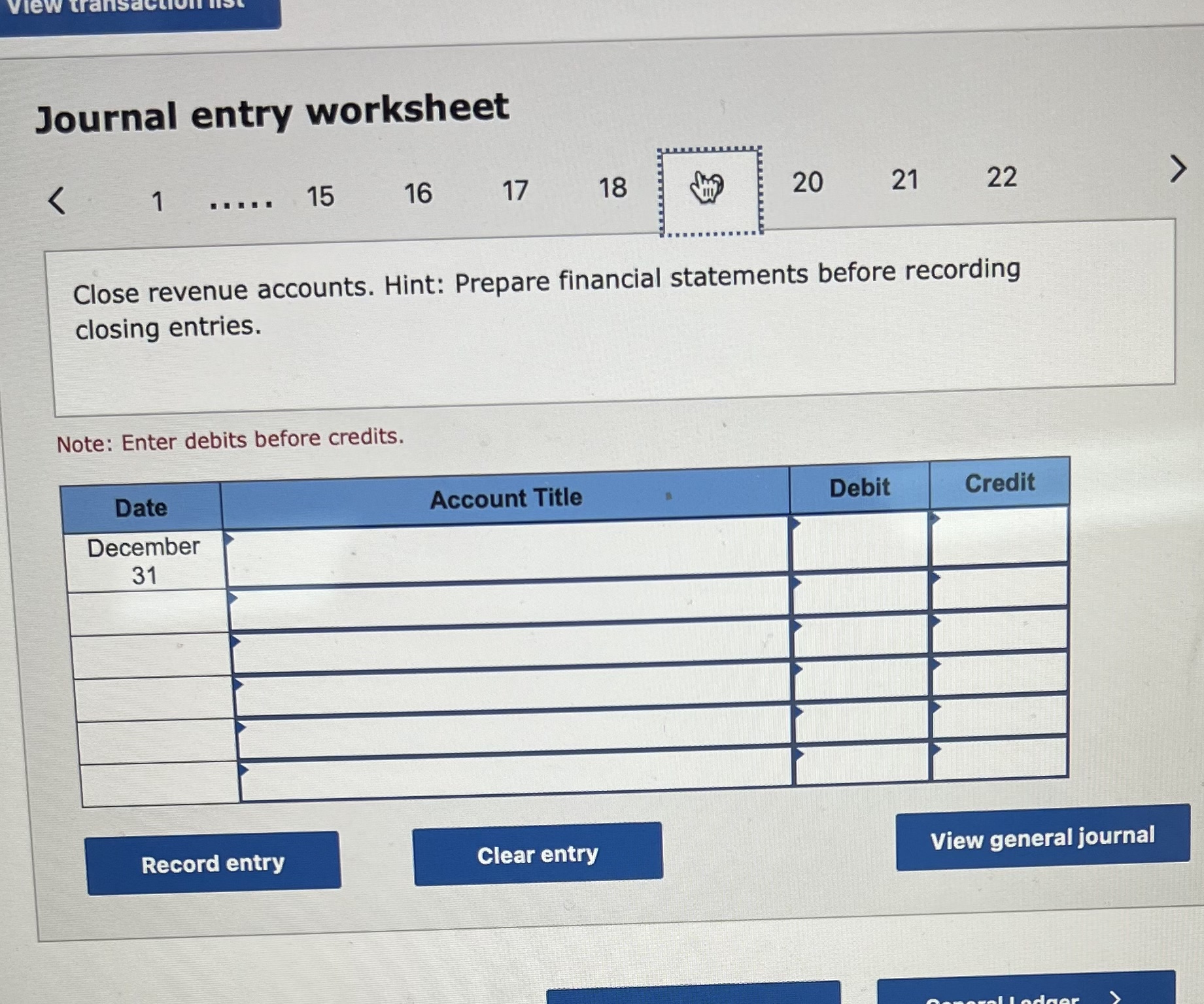 Solved Journal entry worksheet