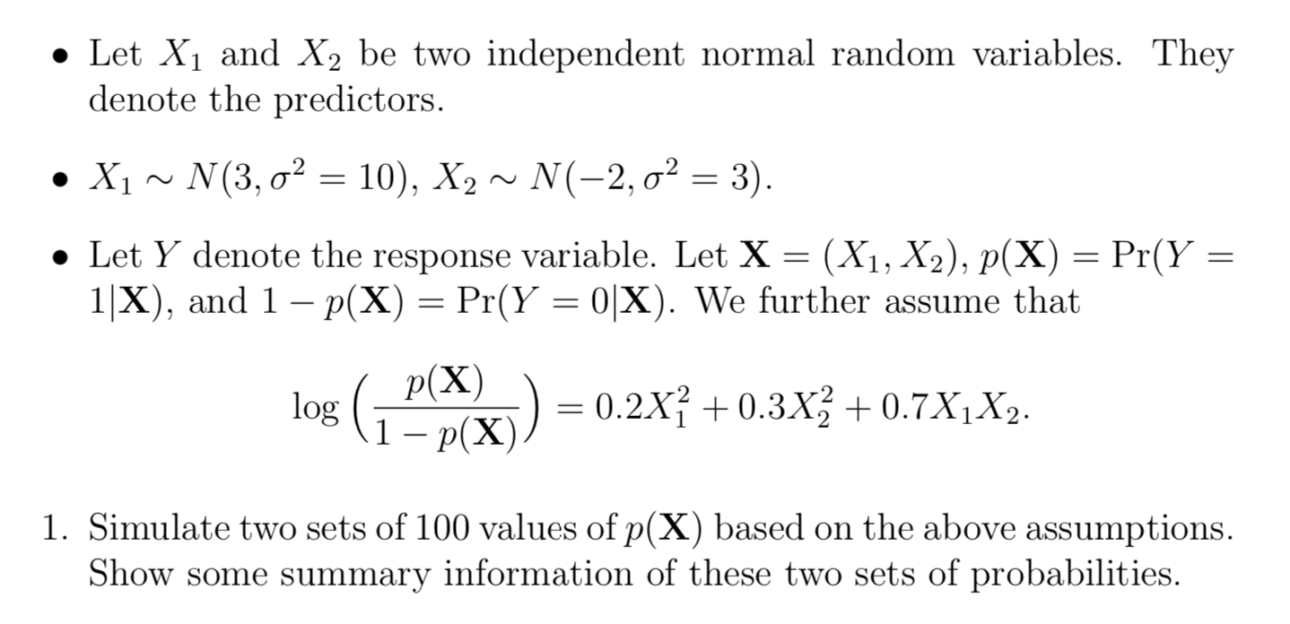Solved Let X₁ and X₂ be two independent normal random | Chegg.com