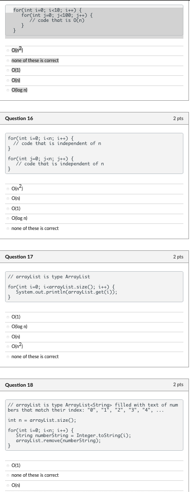 Solved for(int i=0; i