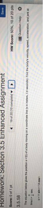 Solved Homework Section 3 5 Enhanced Assignment Score 0 Of