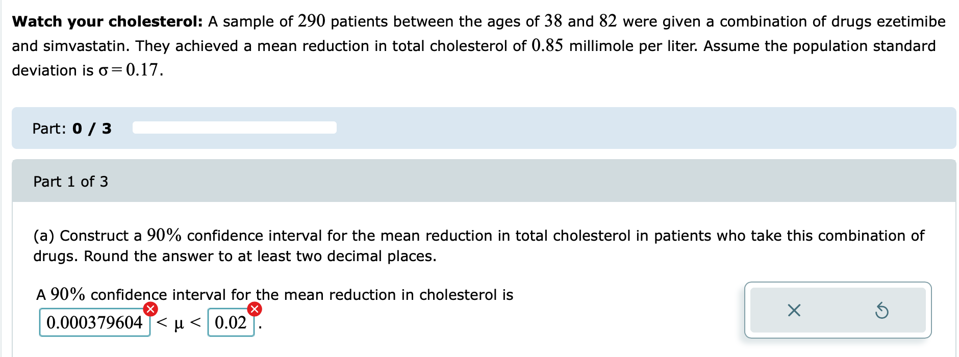 Solved Watch your cholesterol: A sample of 290 patients | Chegg.com