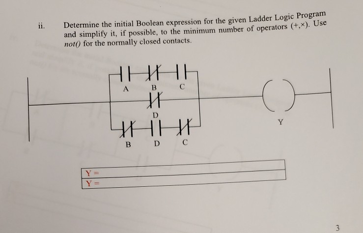 Solved Determine the initial Boolean expression for the | Chegg.com