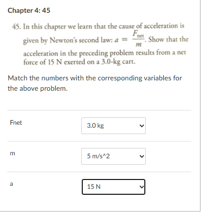 Solved Chapter 4: 45 45. In this chapter we learn that the | Chegg.com