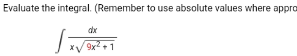 Solved Evaluate the integral. (Remember to use absolute | Chegg.com