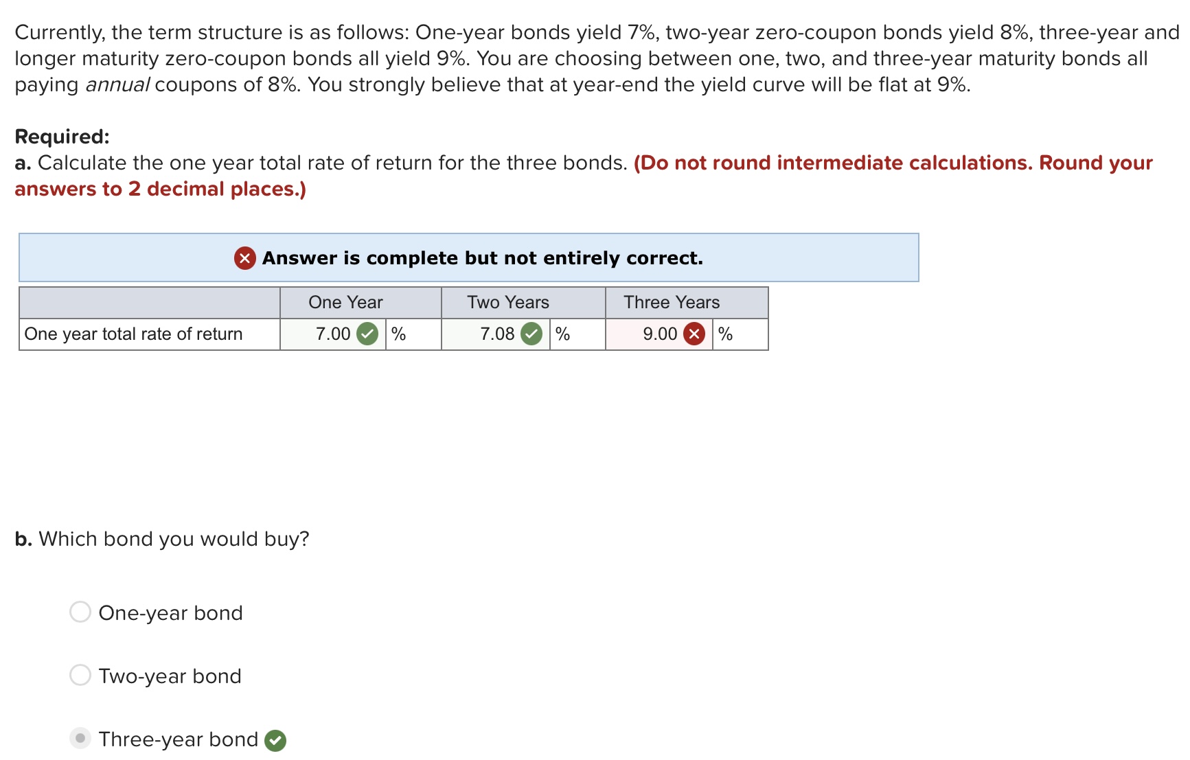 Solved Currently, the term structure is as follows: One-year | Chegg.com