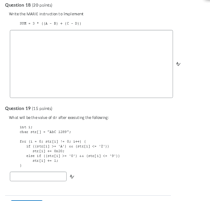 Solved Question 18 (20 points) Write the MARIE instruction | Chegg.com