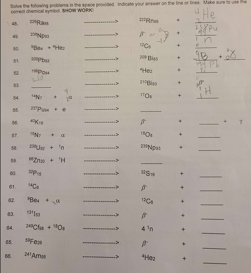 Solved Solve the following problems in the space provided | Chegg.com